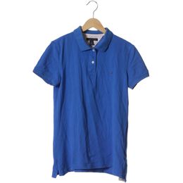 Tommy Hilfiger Damen Poloshirt, blau, Gr. 36