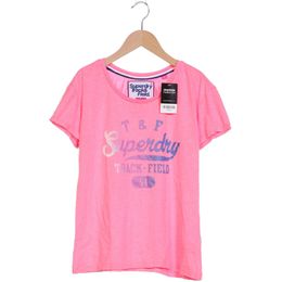 Superdry Damen T-Shirt, pink, Gr. 40