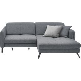 Ecksofa "SO 4400 V", grau (anthrazit), B:259cm H:84cm T:167cm, 100% Polyester, SET ONE BY Musterring, Sofas, Ecksofa, wahlweise mit motorischer Bettfunktion & Kopfverstellung, Fu&szlig; schwarz