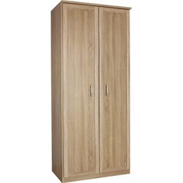 Kleiderschrank Rauch "Torrent", braun (struktureichefarben hell), B:91cm, Schränke