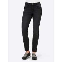 Bequeme Jeans Rick Cardona BY HEINE Gr. 38, Normalgrößen, grau (dark grey-denim) Damen Jeans