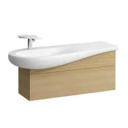 Laufen ILBAGNOALESSI Waschtischunterbau, Siphonausschnitt links, 995x320x440mm, 1 Schublade, H430421097