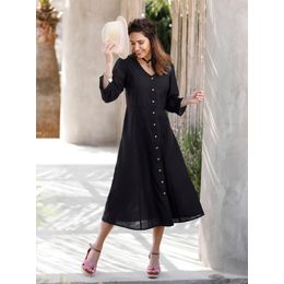 Classic Basics Damen Trachtenkleid "Trachtenkleid", schwarz, Gr. 50, unifarben, Web, 100% Polyester, Kleider