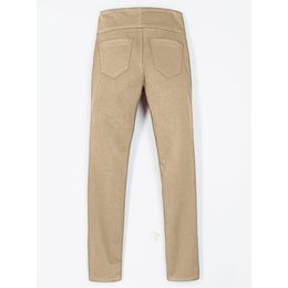 Casual Looks Damen Schlupfhose, beige, Gr. 195, unifarben, 65% Baumwolle, 33% Polyester, 2% Elasthan, Hosen