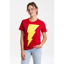 logoshirt Damen T-Shirt "DC Comics - Shazam", rot, Gr. S, bedruckt, 100% Baumwolle, Shirts, mit lizenziertem Print