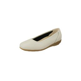 Natural Feet Damen Ballerina "Johanna", Gr. 44, beige, Leder, Schuhe, mit Komfortweite