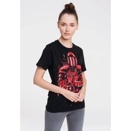logoshirt Damen T-Shirt "Star Wars", schwarz, Gr. L, bedruckt, 100% Baumwolle, Shirts, mit lizenziertem Originaldesign