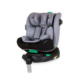 Chipolino Kindersitz i-Size Olympus (40-150cm) ISOFIX 360 Grad drehbar Stützbein grau