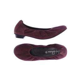 La Shoe Damen Ballerinas, bordeaux, Gr. 42