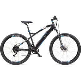 E-Bike Telefunken "Aufsteiger M924" E-Bikes Gr. 48 cm, 29 Zoll (73,66 cm), grau (anthrazit, blau) Mountainbike MTB Elektrofahrrad, Damen Herren, 27,5 29 Zoll, Pedelec