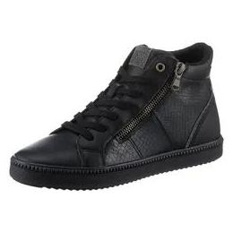 Sneaker Geox "D BLOMIEE B" Gr. 35, schwarz Damen Schuhe High Top Sneaker, Schnürboots, Winterboots mit Reißverschluss