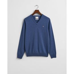 Gant Superfine Lambswool V-Neck Pullover