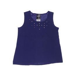 Ulla Popken Damen Top, blau, Gr. 42