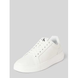 Calvin Klein Jeans Ledersneaker mit Label-Print Modell 'CHUNKY CUPSOLE CLEANLOW'