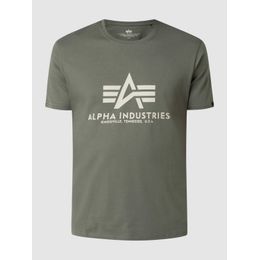 Alpha Industries T-Shirt mit Label-Print