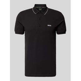 BOSS Green Regular Fit Poloshirt mit Label-Stitching Modell 'Paule'