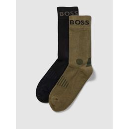 BOSS Socken mit Label-Schriftzug im 2er-Pack Modell 'Sport'