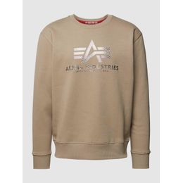 Alpha Industries Sweatshirt mit Label-Print Modell 'CARBON'