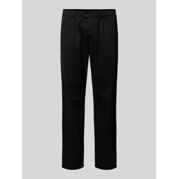 thinking mu Regular Fit Bundfaltenhose mit Gürtelschlaufen