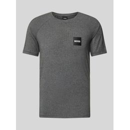 BOSS T-Shirt mit Label-Print und Rundhalsausschnitt