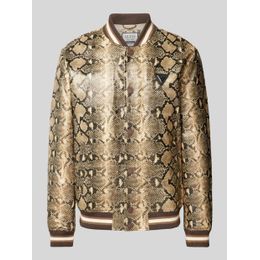 Guess Bomberjacke mit Animal-Print Modell 'SNAKE BOMBER'