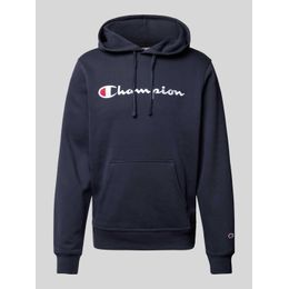 Champion Hoodie mit Label-Stitching