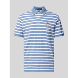 Polo Ralph Lauren Custom Slim Fit Poloshirt mit Motiv- und Label-Stitching