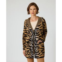 Pfeffinger Cardigan mit Tiger-Print