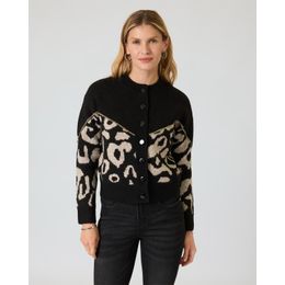 Pfeffinger Cardigan mit Leo-Jacquard