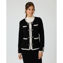 Alfredo Pauly Cardigan mit Zierband