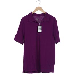 Ulla Popken Damen Poloshirt, flieder, Gr. 42