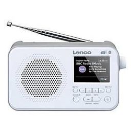 Lenco PDR-036 - Tragbares DAB-Radio - 2 Watt - White Gray