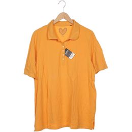 Ulla Popken Damen Poloshirt, orange, Gr. 46