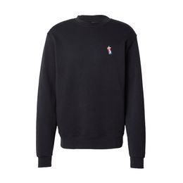 Iriedaily Sweatshirt 'Minican' Herren Gr&ouml;&szlig;e XS grau / dunkellila / rot / schwarz
