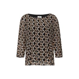 s.Oliver BLACK LABEL Bluse Damen Größe XL braun / grau / schwarz