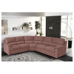 Ecksofa Egoitaliano "Doris, modernes Designerecksofa in hochwertigen Microfaserqualitäten" Sofas Gr. B/H/T: 266cm x 90cm x 246cm, Luxus-Microfaser BLUSH, langer Schenkel rechts, braun (cedar wood) edle Detailverarbeitung, wahlweise fleckenabweisend oder in Lederoptik