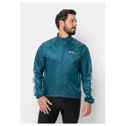 Outdoorjacke Jack Wolfskin "MOROBBIA WIND JKT M" Gr. M (50), blau (blau, daze) Herren Jacken