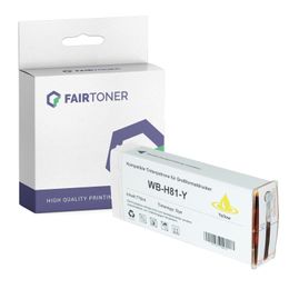 FairToner Kompatibel für HP C4933A / 81 Druckerpatrone Gelb