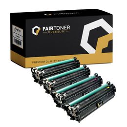 FairToner Premium 4er Multipack Set Kompatibel f&uuml;r HP CE740A-CE743A Color LaserJet CP 5200 Series Toner