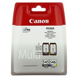 Original Canon 8287B005 / PG-545 CL-546 Druckerpatronen Multipack (Schwarz,Cyan,Magenta,Gelb)