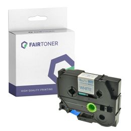 FairToner Kompatibel für Brother TZE-243 Schriftband 18mm/8m Blau auf Weiss