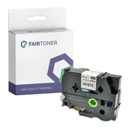 FairToner Kompatibel für Brother TZE-251 Schriftband 24mm/8m Schwarz auf Weiss