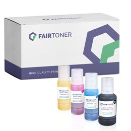 FairToner 4er Multipack Set kompatibel f&uuml;r Epson Ecotank Pro ET-16680 (113) Tintentanks