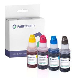 FairToner 4er Multipack Set kompatibel für Epson Ecotank 104 Tintentanks