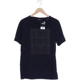 Lagerfeld Herren T-Shirt, marineblau, Gr. 54