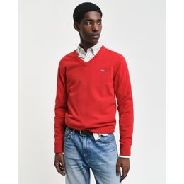 Gant Superfine Lambswool V-Neck Pullover