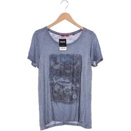 s.Oliver Selection Damen T-Shirt, blau, Gr. 38