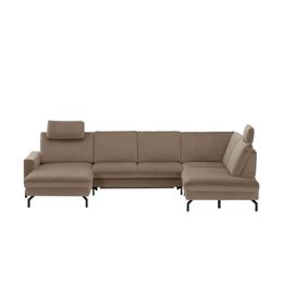 meinSofa Wohnlandschaft Grace ¦ braun ¦ Maße (cm): B: 332 H: 89 T: 2