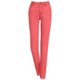 WITT Damen 5-Pocket-Jeans mit bestickten Ges&auml;&szlig;taschen, korallenrot, Gr&ouml;&szlig;e 21