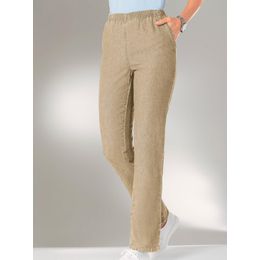 Schlupfjeans Classic Basics Gr. 38, Normalgrößen, beige Damen Jeans